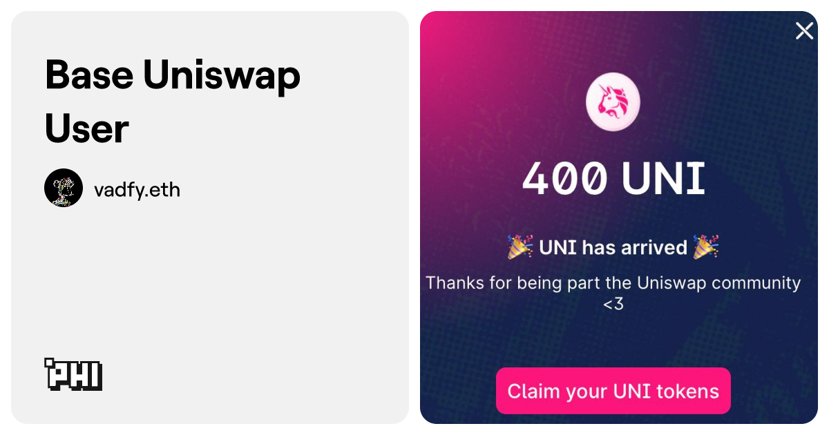 Base Uniswap User | Phi