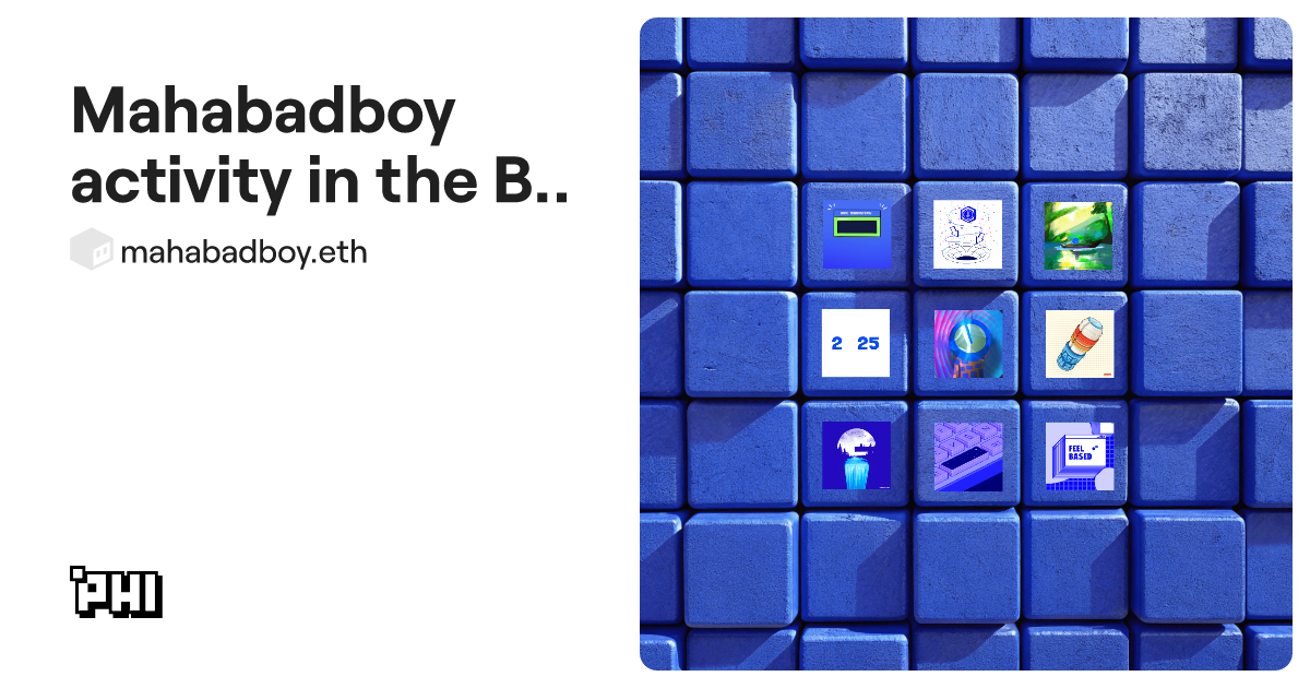 Mahabadboy activity in the Base | Phi