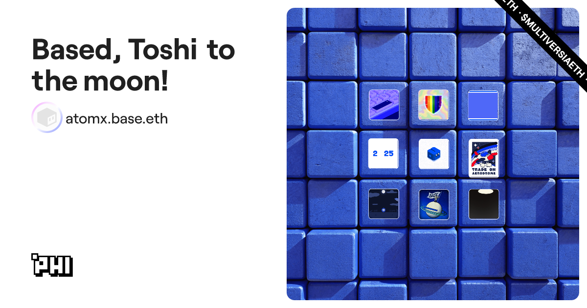 Based, Toshi to the moon! | Phi